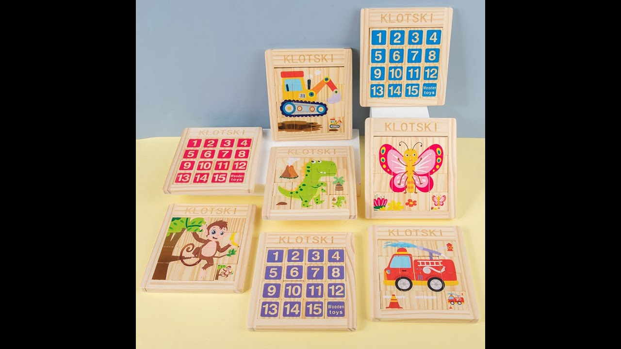 Chinese Sliding Puzzle | Classic Wooden Educational Toy for Kids ...