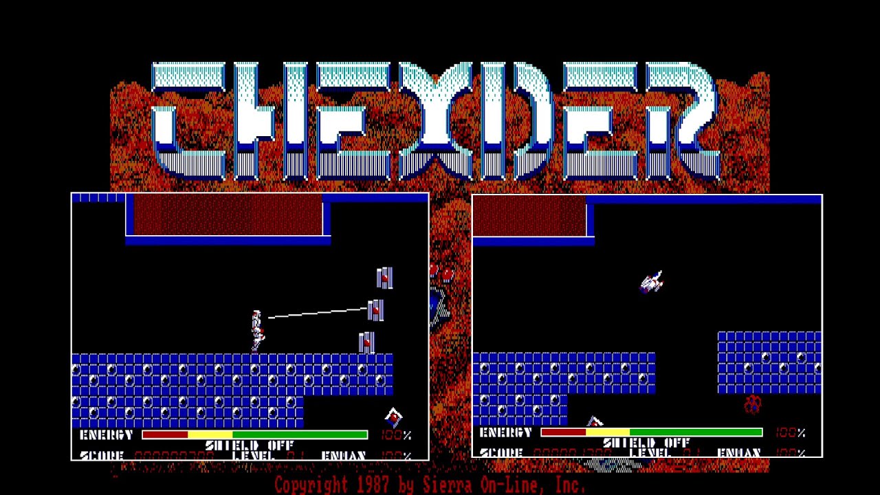 Thexder - gameplay - Game Arts / Sierra On-Line, 1987 - PC / DOS - NEC ...