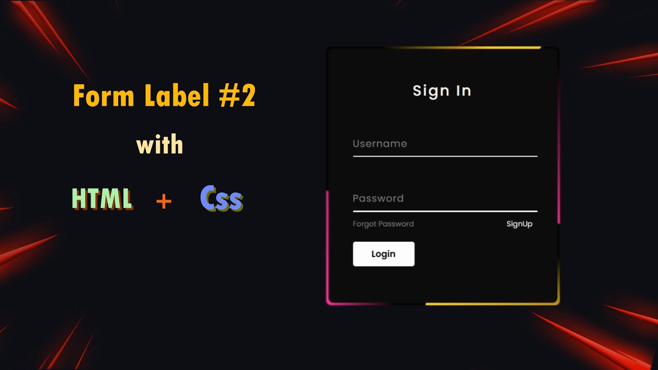 Colorful Animated Registration Form With Html And Css Asmrcoding 3832