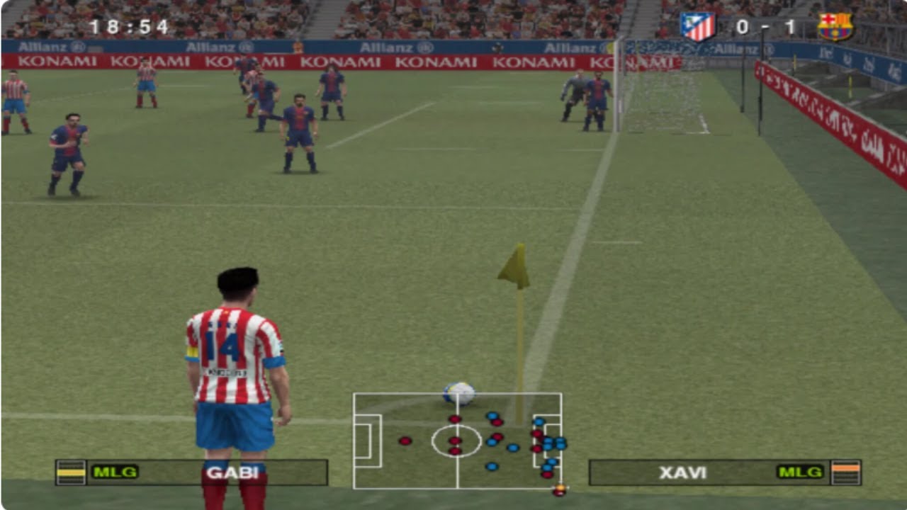 AT MADRID VS BARCELONA - PRO EVOLUTION SOCCER 2013 - PES 2013 (CPU VS ...
