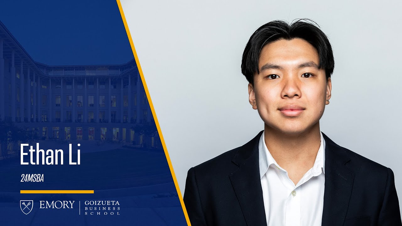 Profiles in Success: Ethan Li 24MSBA - YouTube
