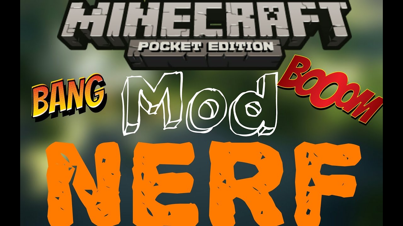 Minecraft PE Mod Nerf [0.10.5] - YouTube