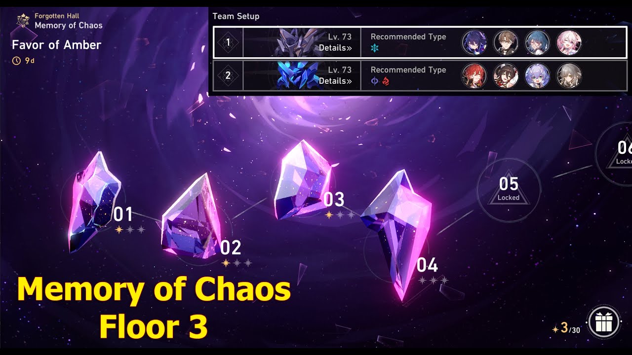 Forgotten Hall Memory of Chaos Floor 3 Clear | Honkai Star Rail - YouTube