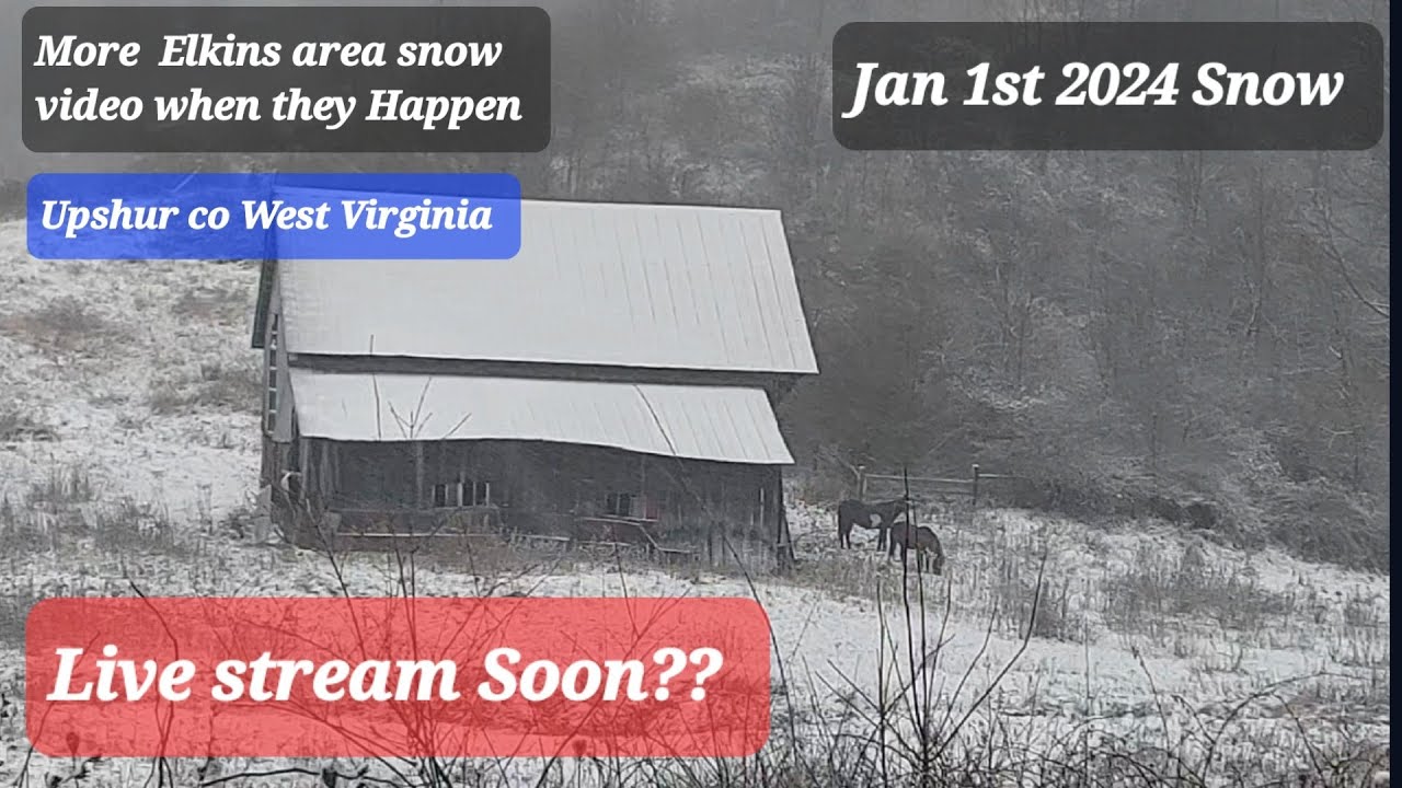 Snowy West Virginia January 1, 2024 New Years Day Snow. Ho-hum... - YouTube