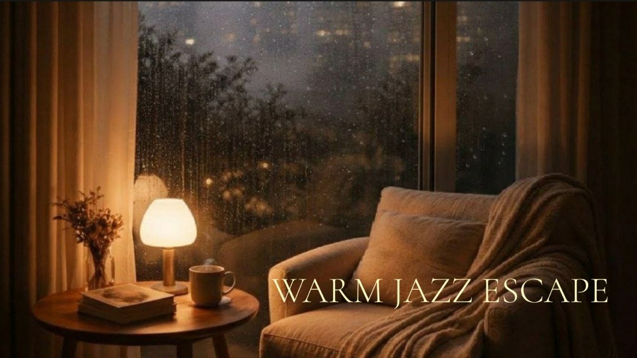 Rainy Night Slow Jazz ☕️ Smooth Relaxing Jazz for Sleep, Study&Cozy ...