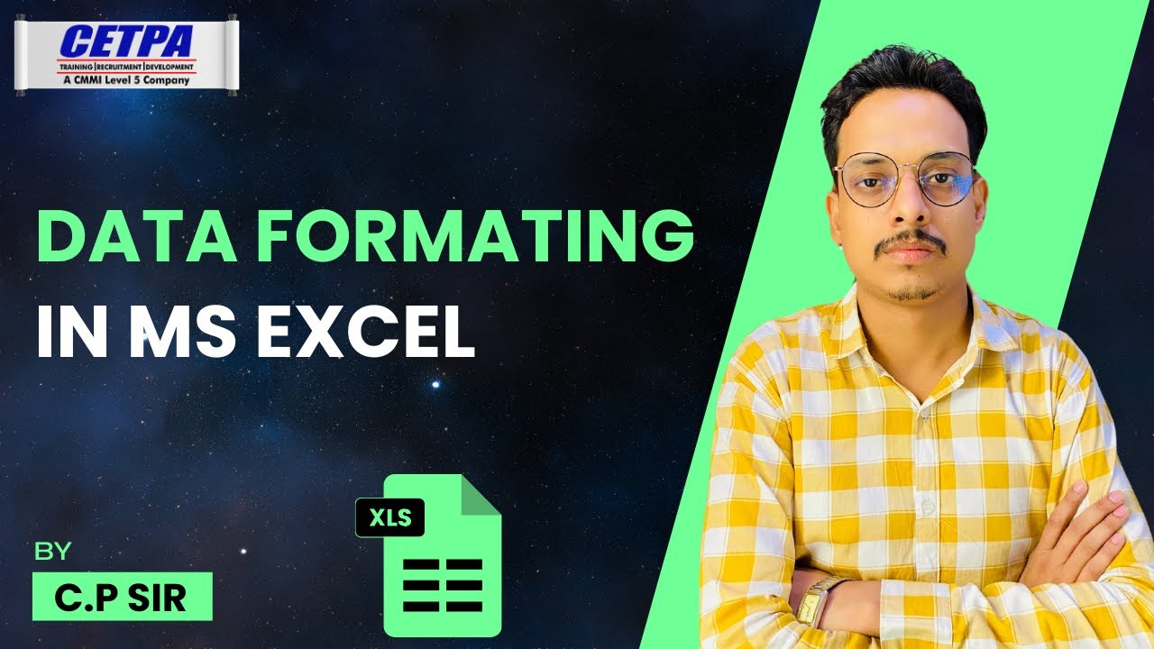 Data Formatting in MS Excel | CETPA - YouTube