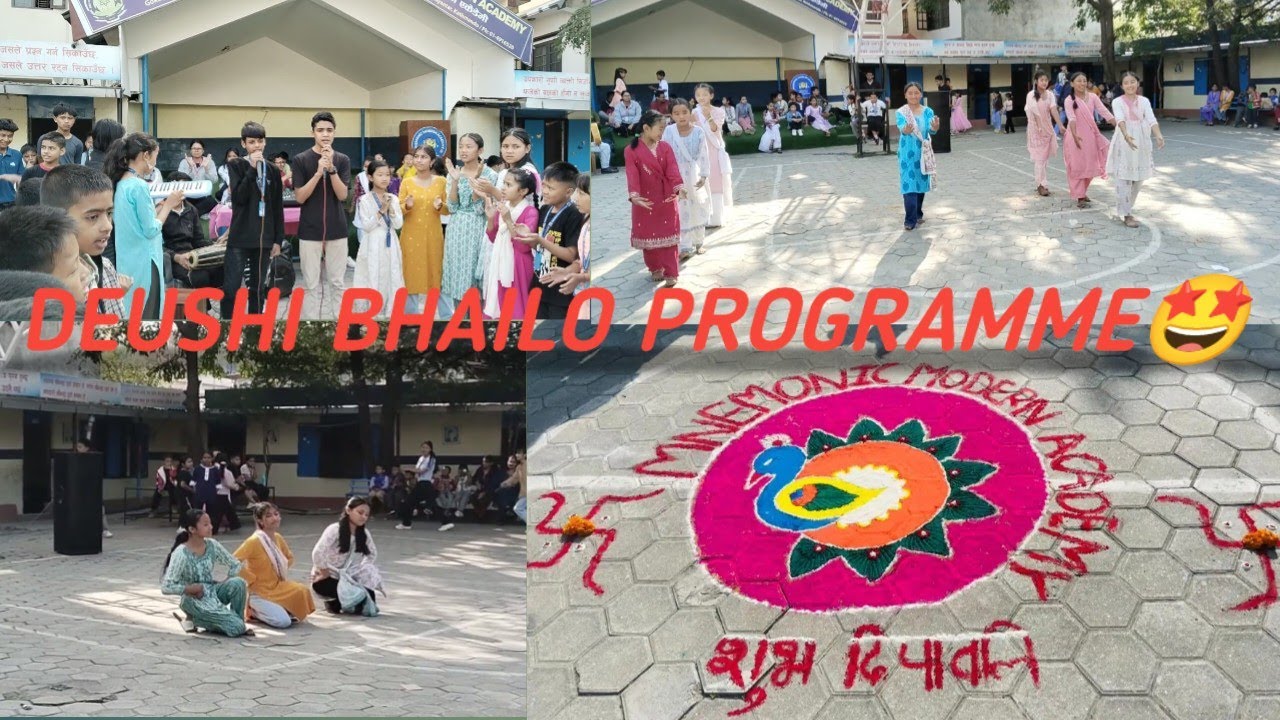 School Ma Deushi ,Bhailo khalda Yesto Vayo 🤩. // #sabinkhadka #deushi # ...