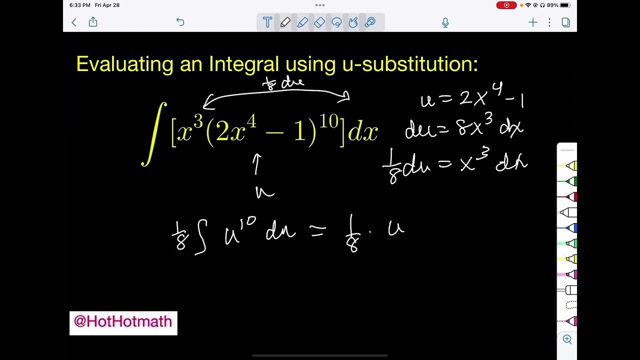 How to Evaluate the Integral Using u-substitution to undo the Chain Rule - YouTube