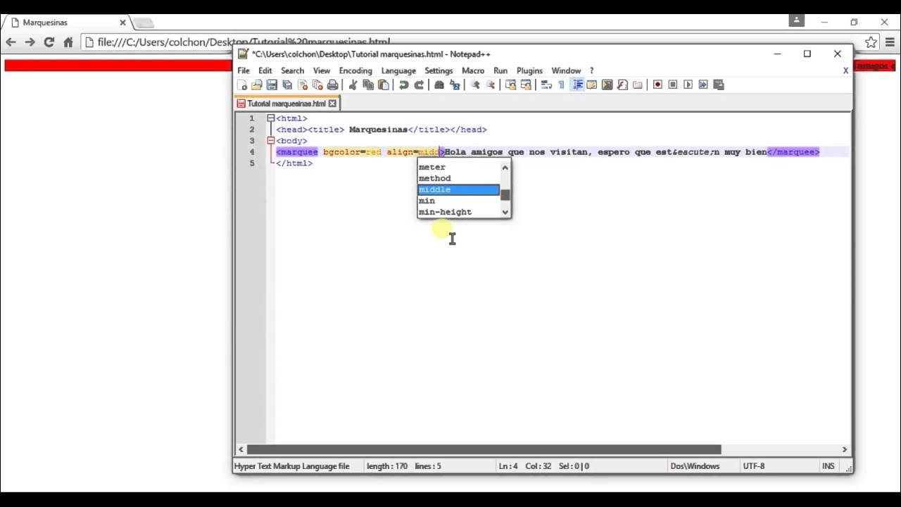 Tutorial Marquesinas en HTML - YouTube