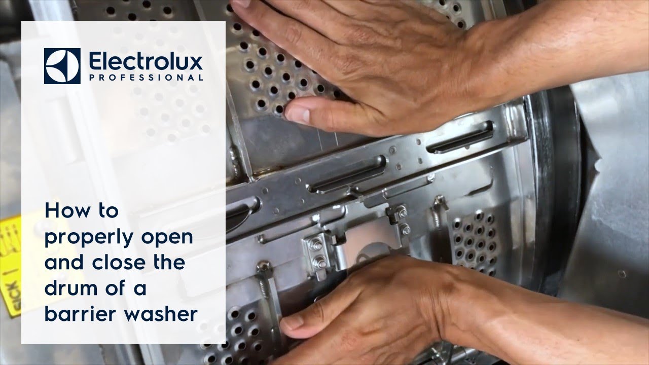 How to properly open and close the drum of a barrier washer ...