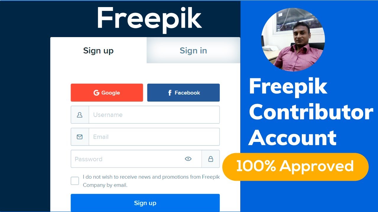 how to create freepik contributor account|| ফ্রিপিক মুলমন্ত্র Account ...