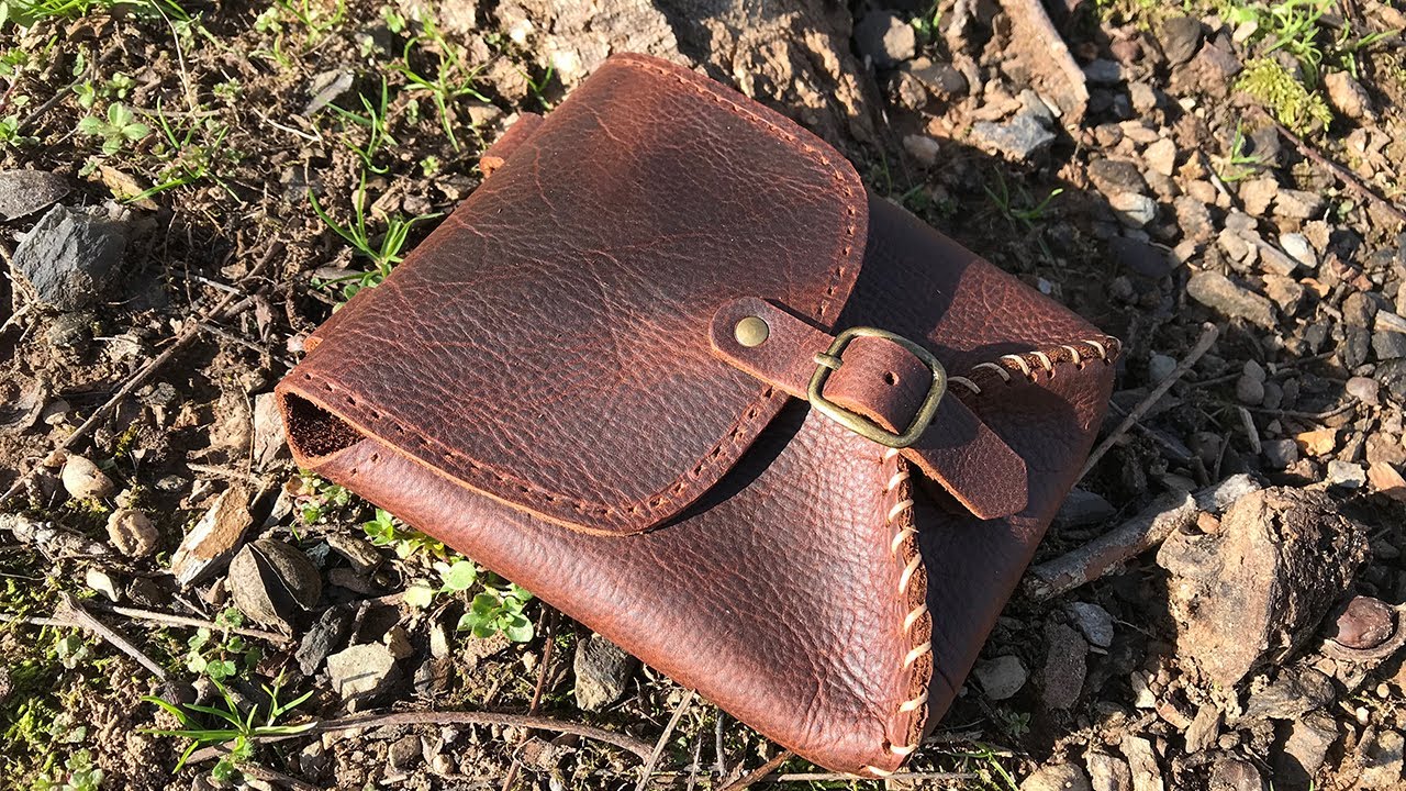 Making a Leather Adventurer Side Belt Pouch - YouTube