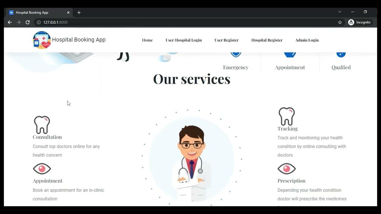 Hospital Booking System [Django Python] - YouTube