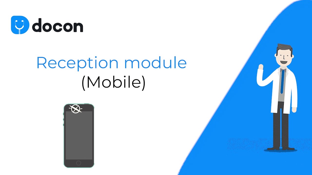 Docon #Tutorial 12 | Use Reception Portal on your Smartphone | Clinics ...