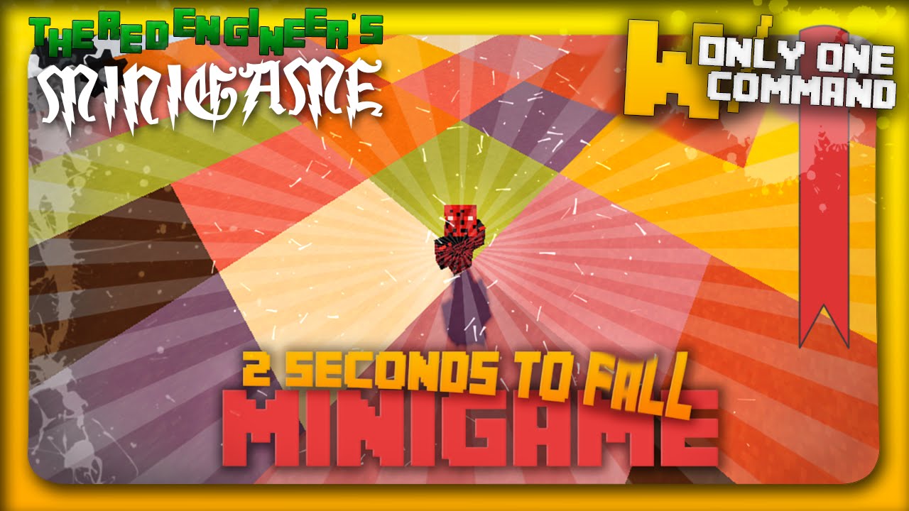 Minecraft - 2 seconds to fall | minigame with only 2 command blocks ...