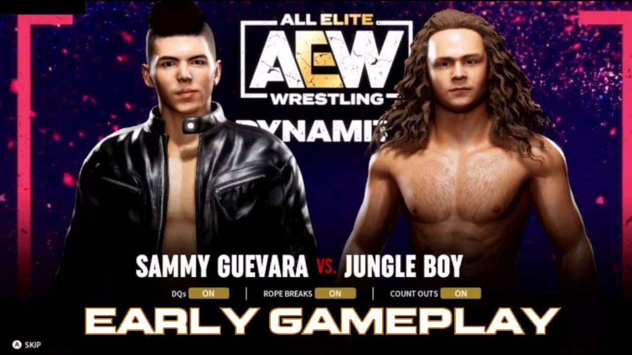 AEW: Fight Forever | Sammy Guevara vs Jungle Boy Early Gameplay! - YouTube