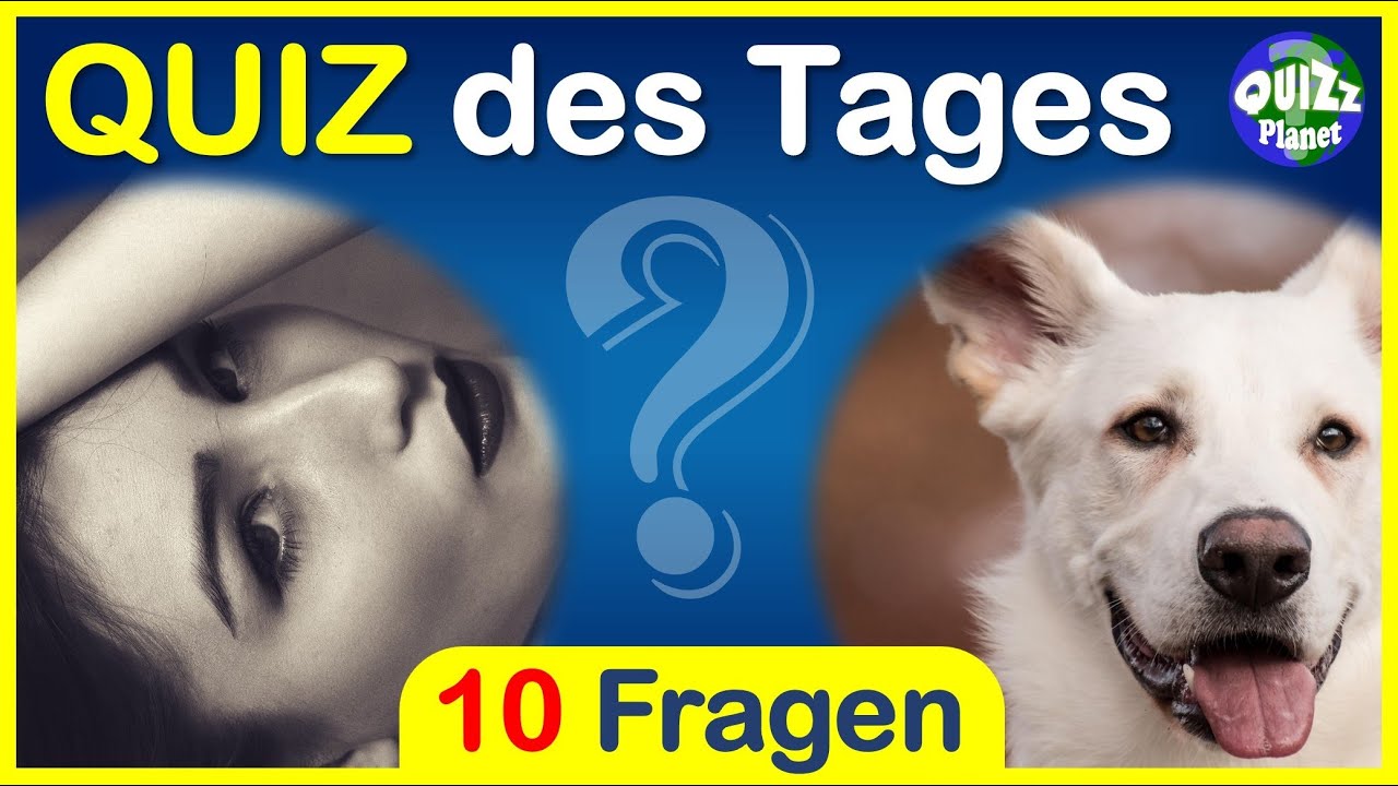 Wer kann das Quiz des Tages lösen? 😊🧠 👀 Quiz deutsch, 10 Fragen ...