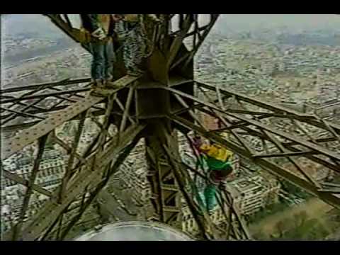 Albert Stalk free climbs the Eiffel Tower : Part 2 - YouTube