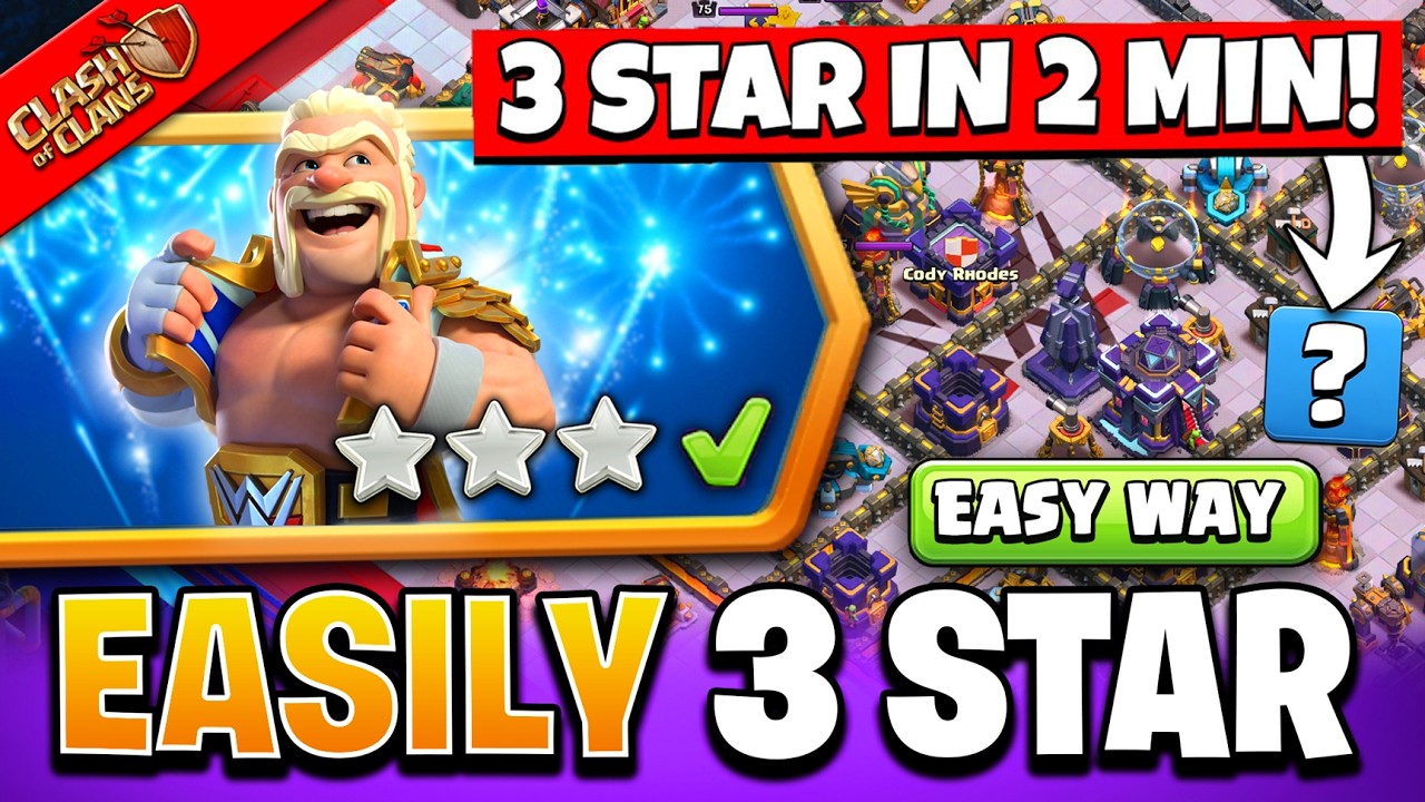 How to Easily 3 Star OverlordRHODES' Challenge in Clash of Clans | Coc ...