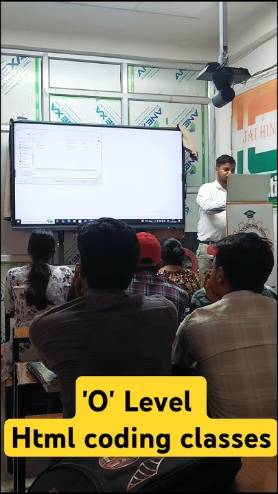 Today's 'O' level HTML coding classes #iclm #iclmbahraich #suraj_sir #shots #shorts #trending # ...