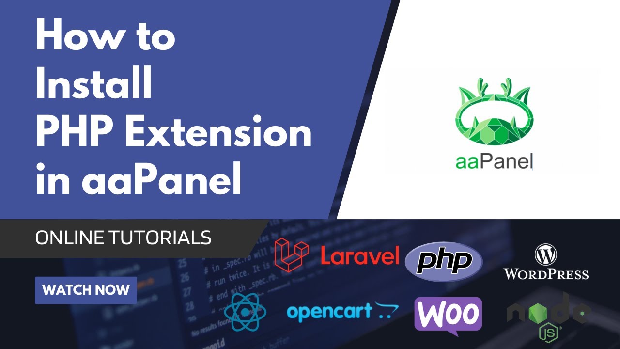 How To Install Php Extensions In Aapanel Best Hosting Cpanel Cloud Hosting Wordpress Youtube