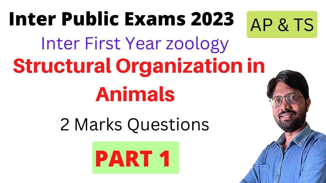 Structural Organization in Animals Chapter 2 Marks Questions || Inter ...