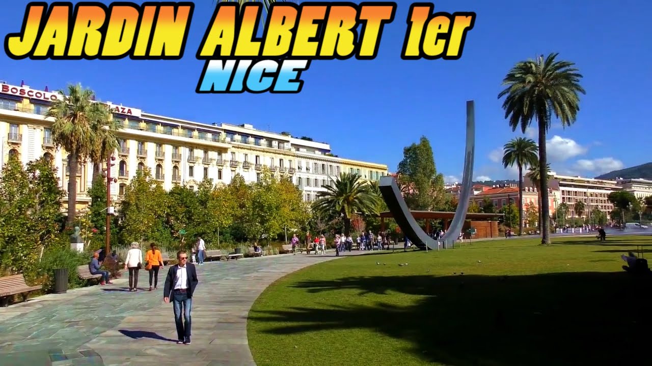 JARDIN ALBERT 1er Park - Nice France (4k) - YouTube