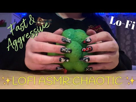 LoFi Fast and Aggressive Chaotic ASMR Tapping & Scratching Triggers! - YouTube