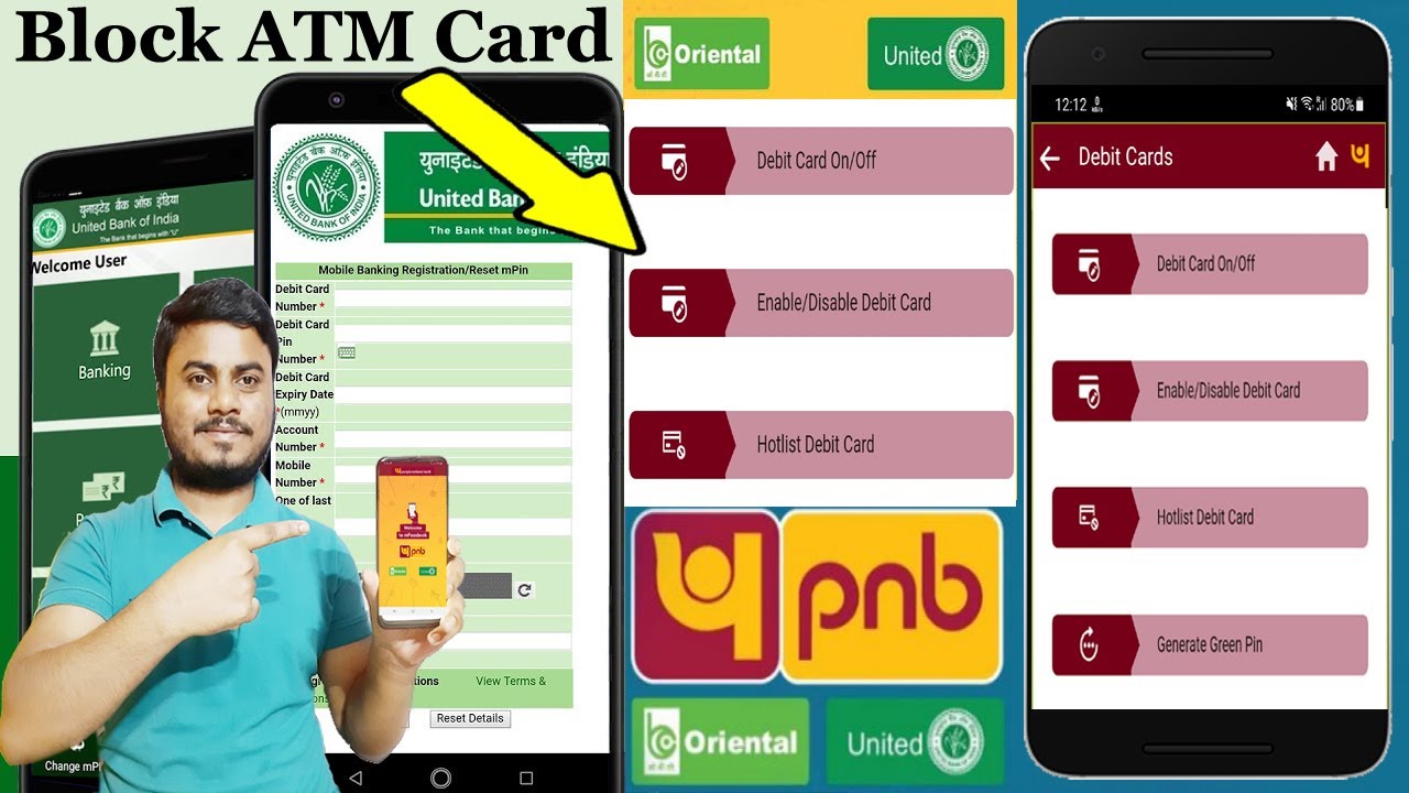 How To Block And Unblock PNB/UBI/OBC ATM Card Online 2021 | Block UBI ...