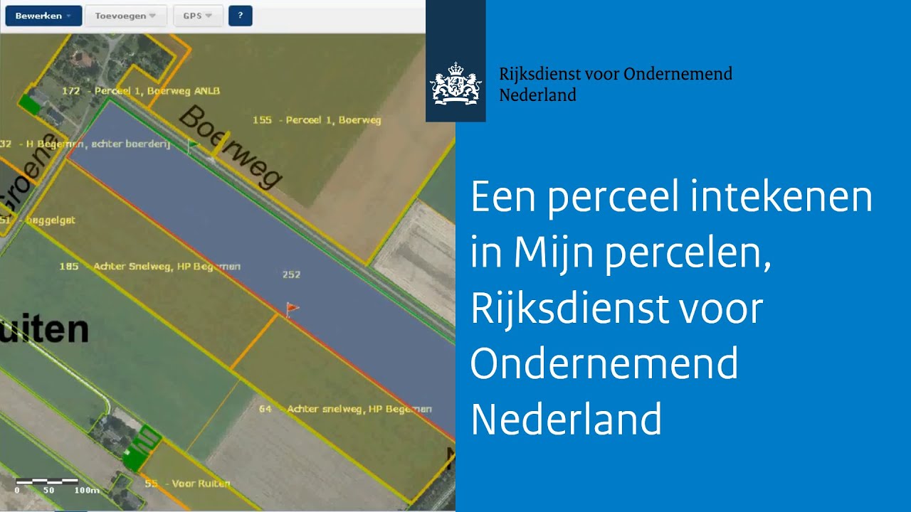 Een perceel intekenen in Mijn percelen, Rijksdienst voor Ondernemend ...