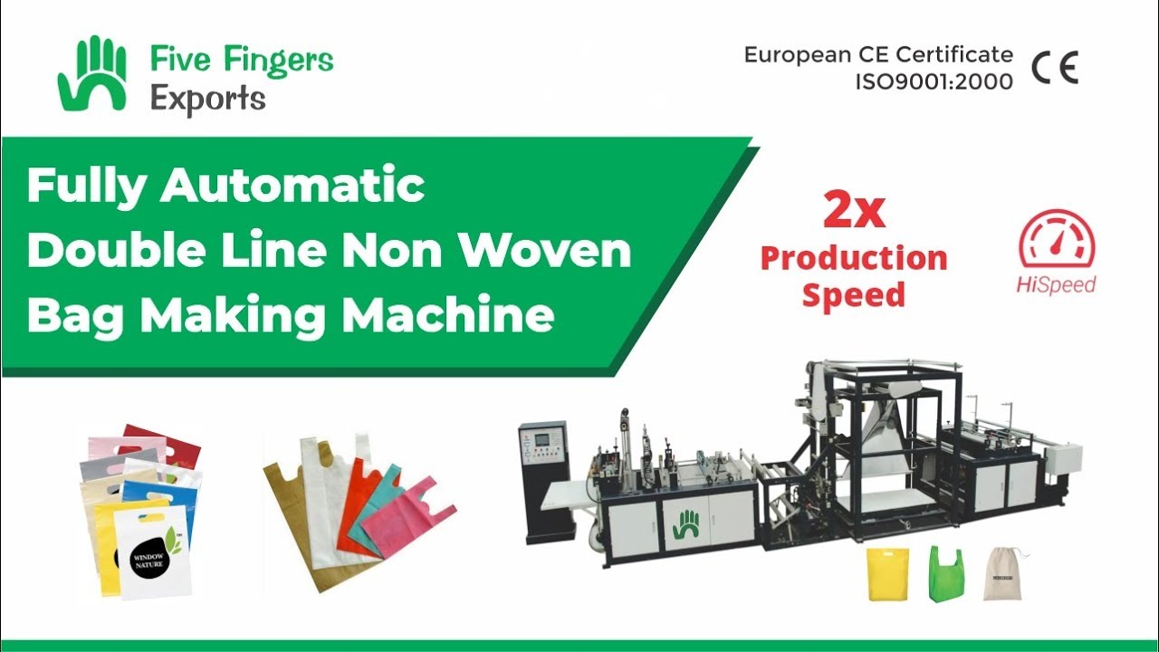Automatic Double Line Non-woven Bag Making Machine in India (FFN 800 ...