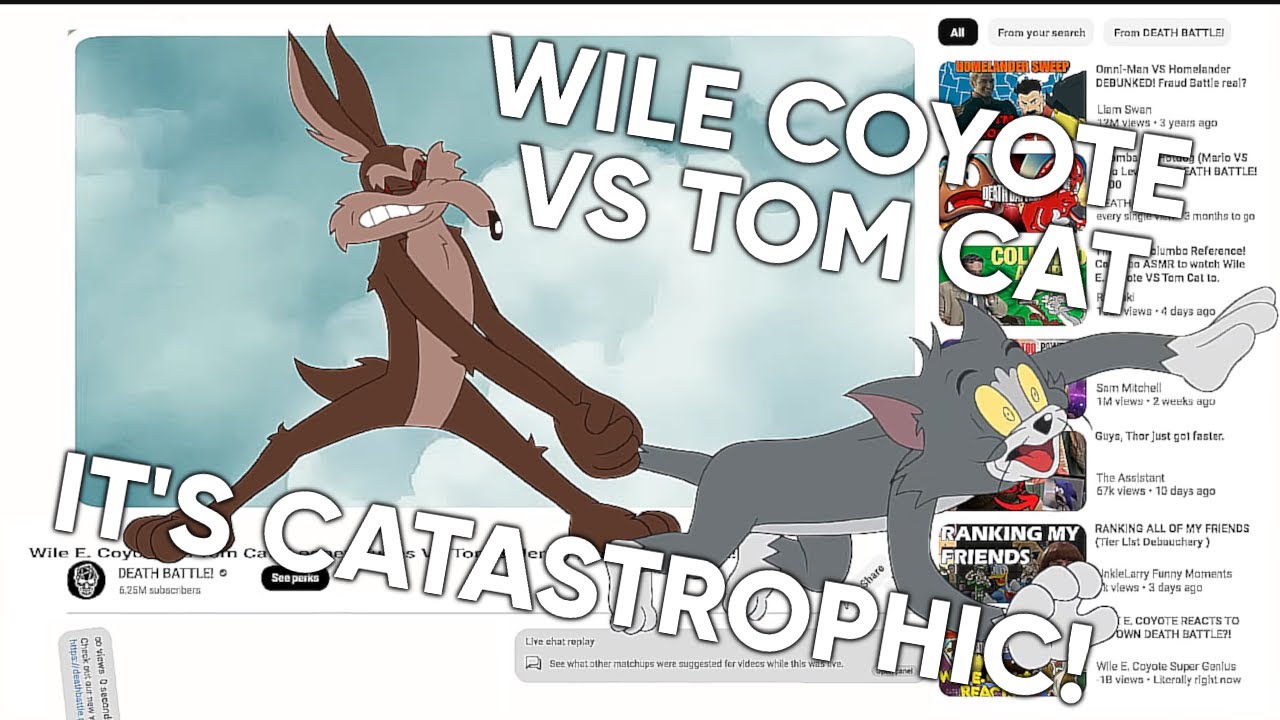 Hyper Reacts: DEATH BATTLE'S WILE COYOTE VS TOM CAT WAS CATASTROPHIC ...