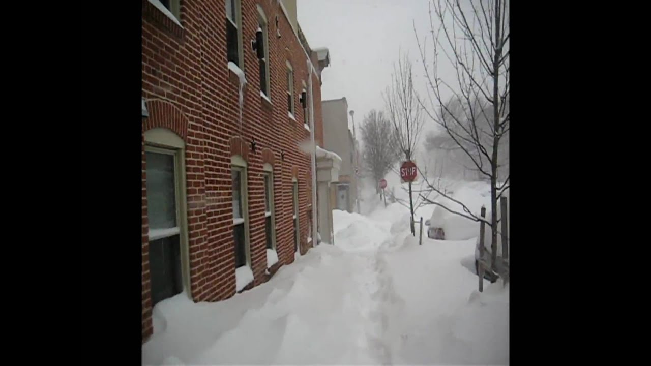 Baltimore 2010 Snowstorm - YouTube