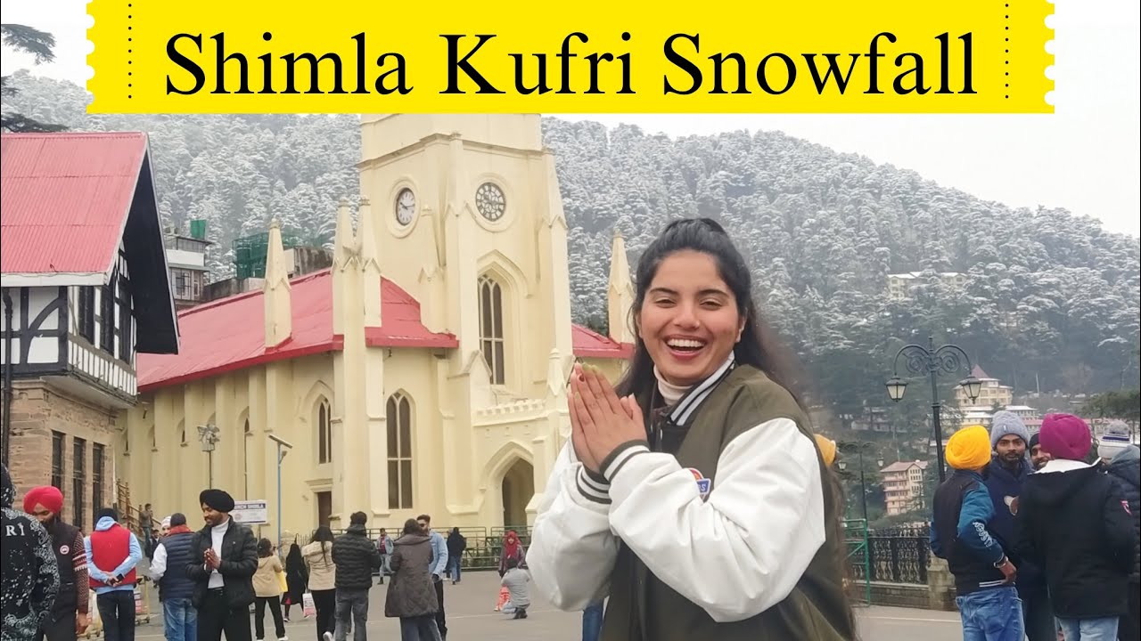 Shimla kufri snowfall live update | shimla december snowfall 2023 ...