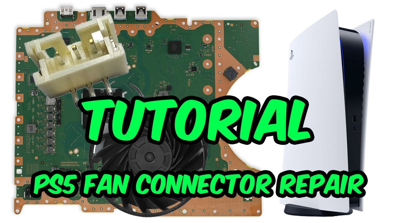 PS5 Fan Connector Repair: Fixing a Ripped Connector with Exposed Pads ...