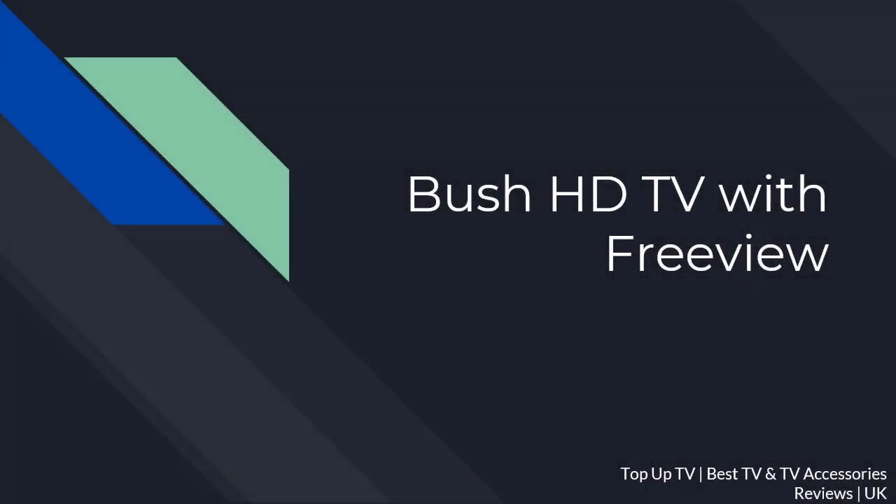 Bush HD TV with Freeview - YouTube