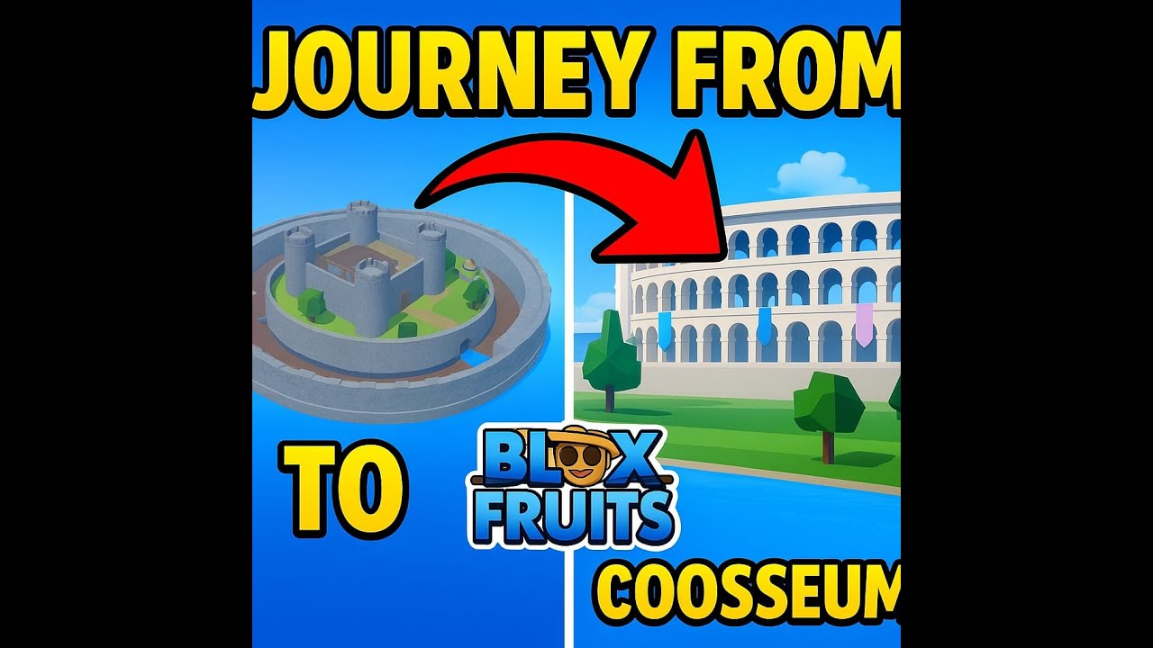Blox Fruits: Journey from Prison Island to Colosseum - YouTube