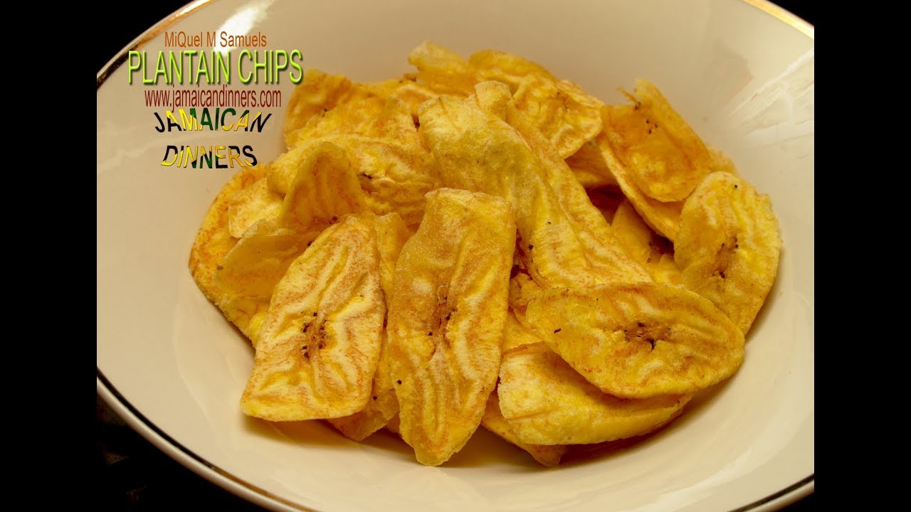 PLANTAIN CHIPS: SWEET VEGAN SNACK recipe - YouTube