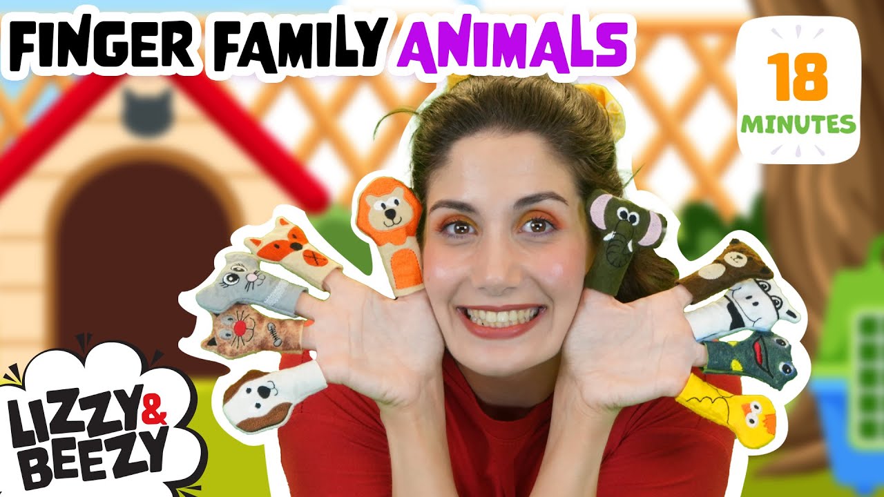 Finger Family Animals Song 🎵 Learn Animals and Colors 🎨 Toddler ...