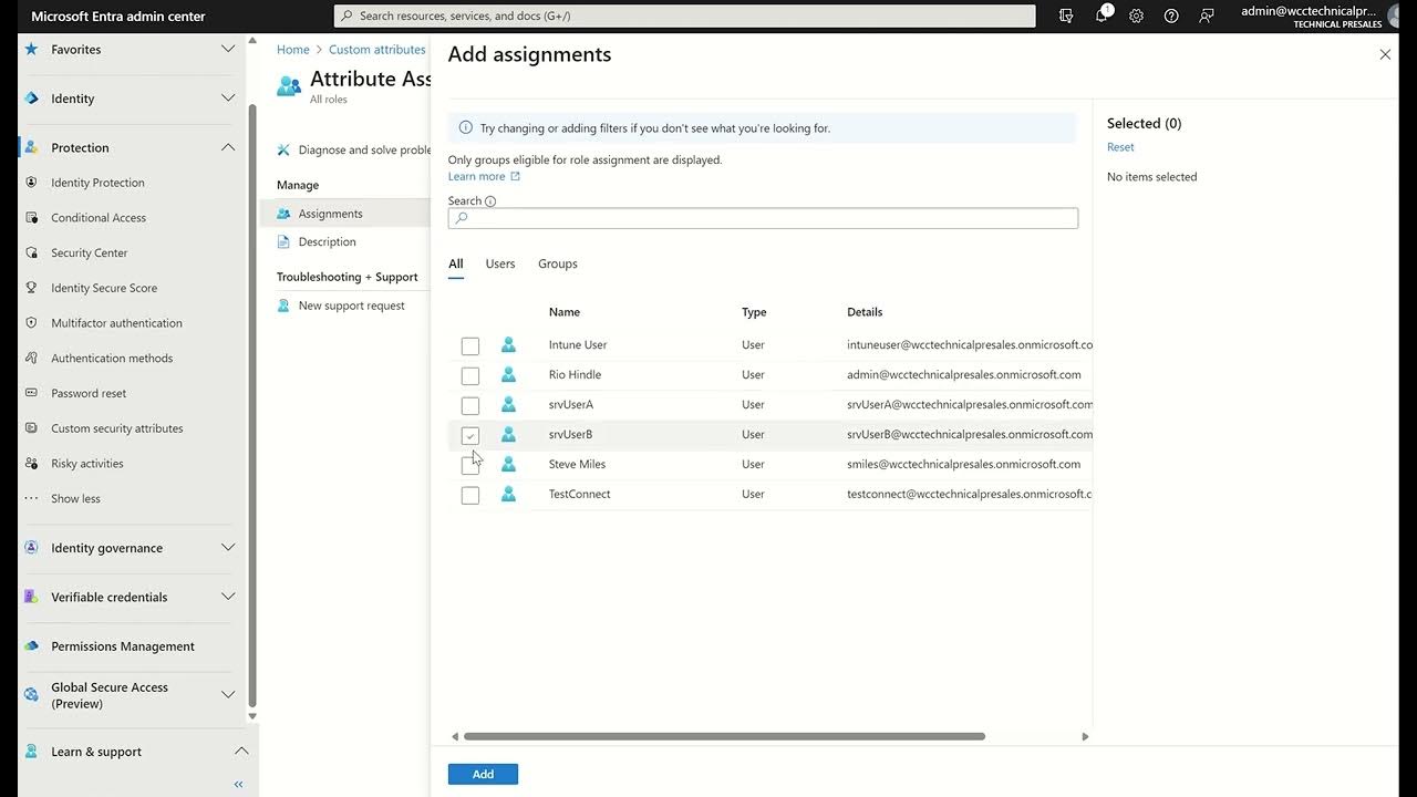 Entra ID (Azure AD) Custom Security Attributes - YouTube