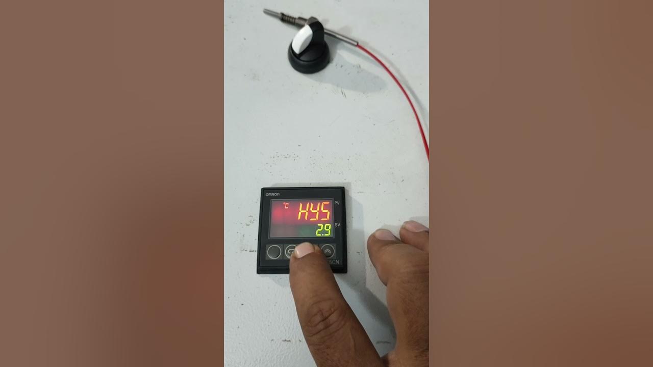 Omron E5CN with PT100 sensor & setting Hysterisis temp control. - YouTube