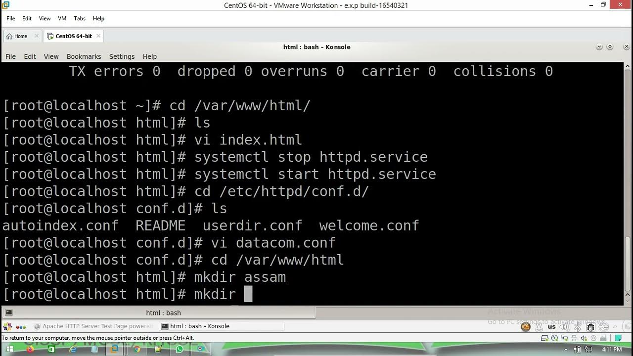 HOW TO SETUP APACHE WEB SERVER USING HTTPD IN LINUX (2 ) | DATACOM IT ...
