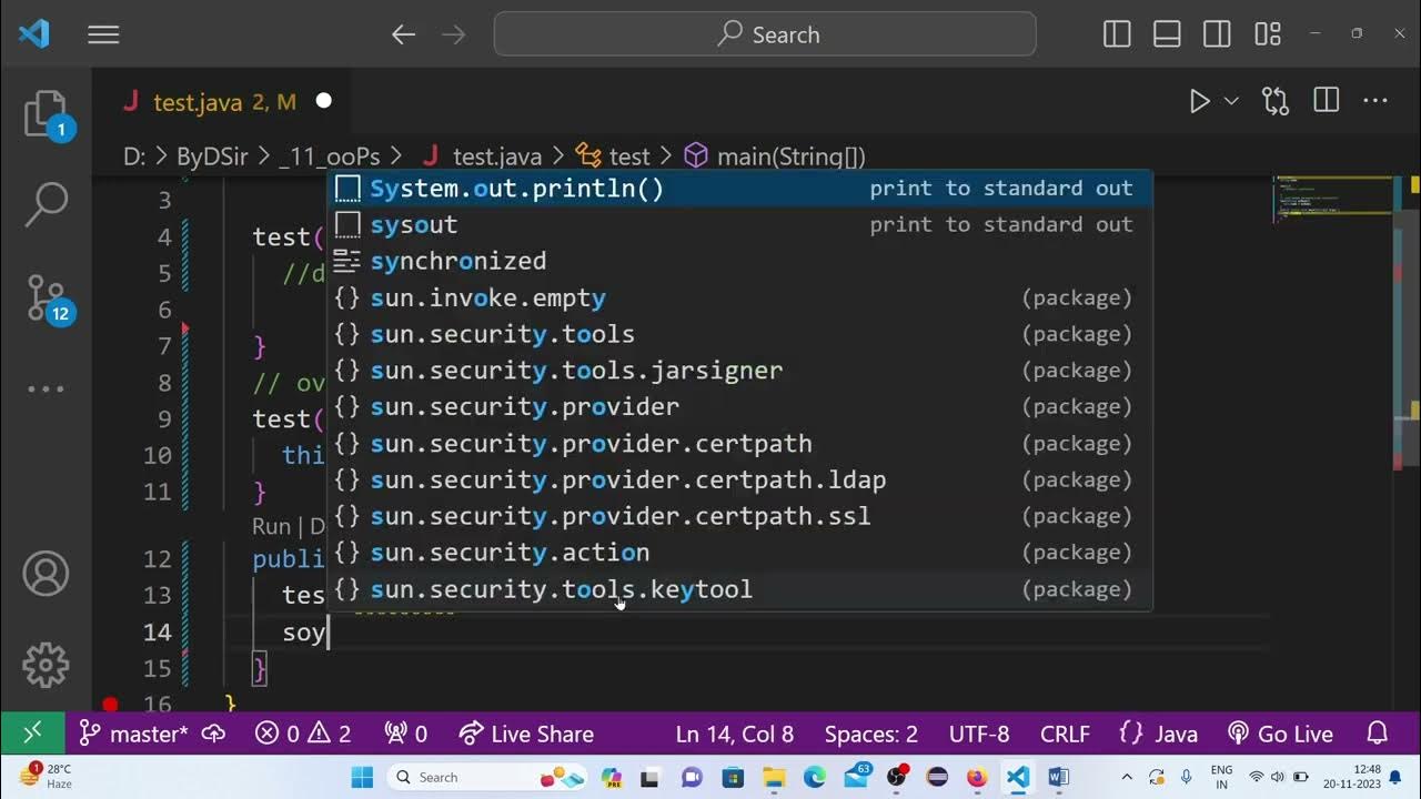 #80- this() Method and super() Method | OOPs Concepts | Learn Complete ...