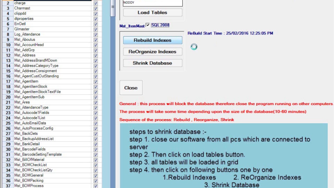 SOFTCON ShrinkDataBase - YouTube