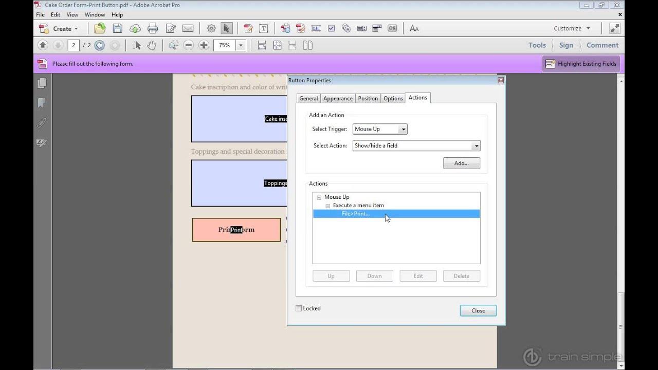 Acrobat XI Tutorial Creating a Button to Visit a Web Page - YouTube