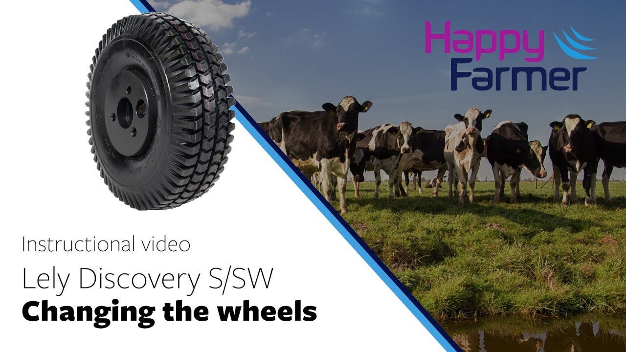 Changing the wheels off a Lely Discovery - YouTube