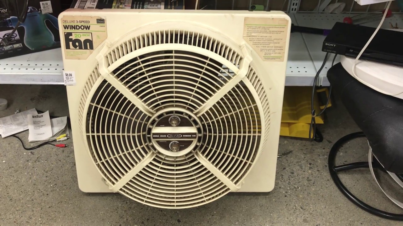 Sears Window Fan 20” (Quick Test) - YouTube