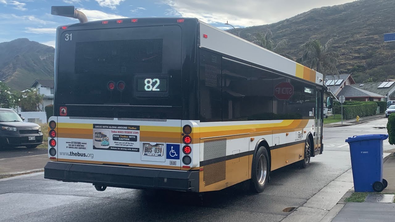 Honolulu TheBus Route 82-Express-Kalama Valley Bus #31 (RARE) - YouTube