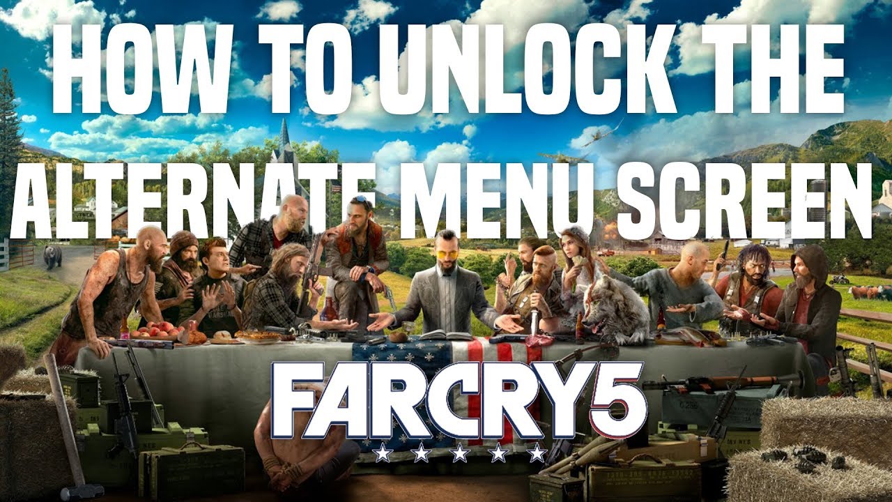 How to Unlock the Alternate Menu screen farcry 5 - YouTube