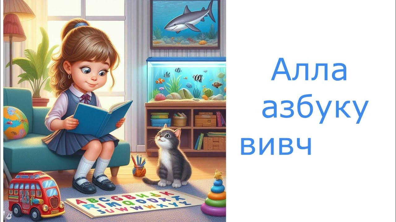 Вивчаємо літеру А. Вірш Г.Бойка про букву А - YouTube